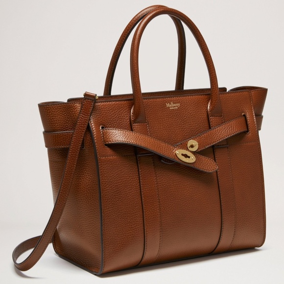 Mulberry | Bags | Mulberry Bayswater Oak Small Zipped Leather Bag Msrp ...